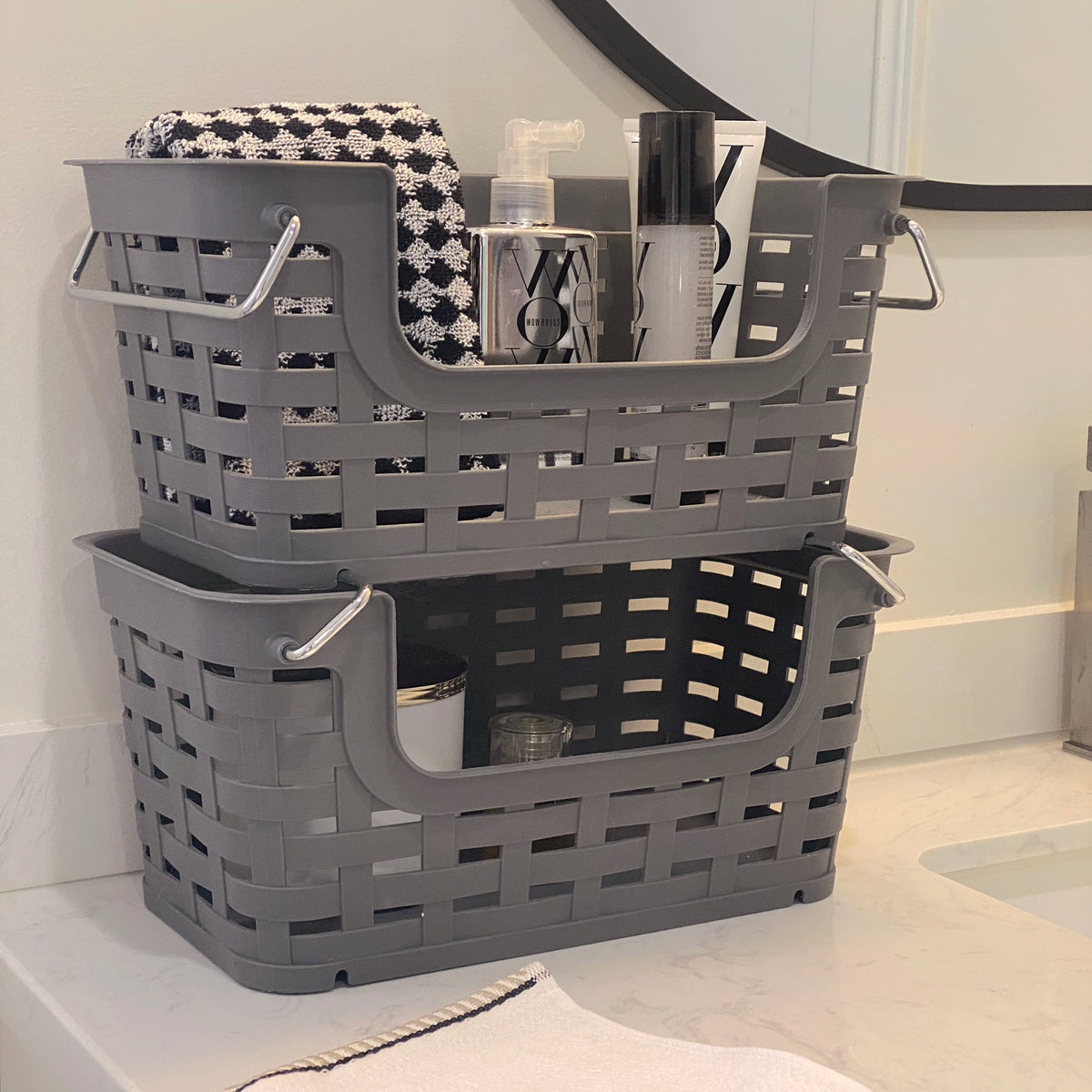 Wicker Style Stack & Nest Basket – Starplast